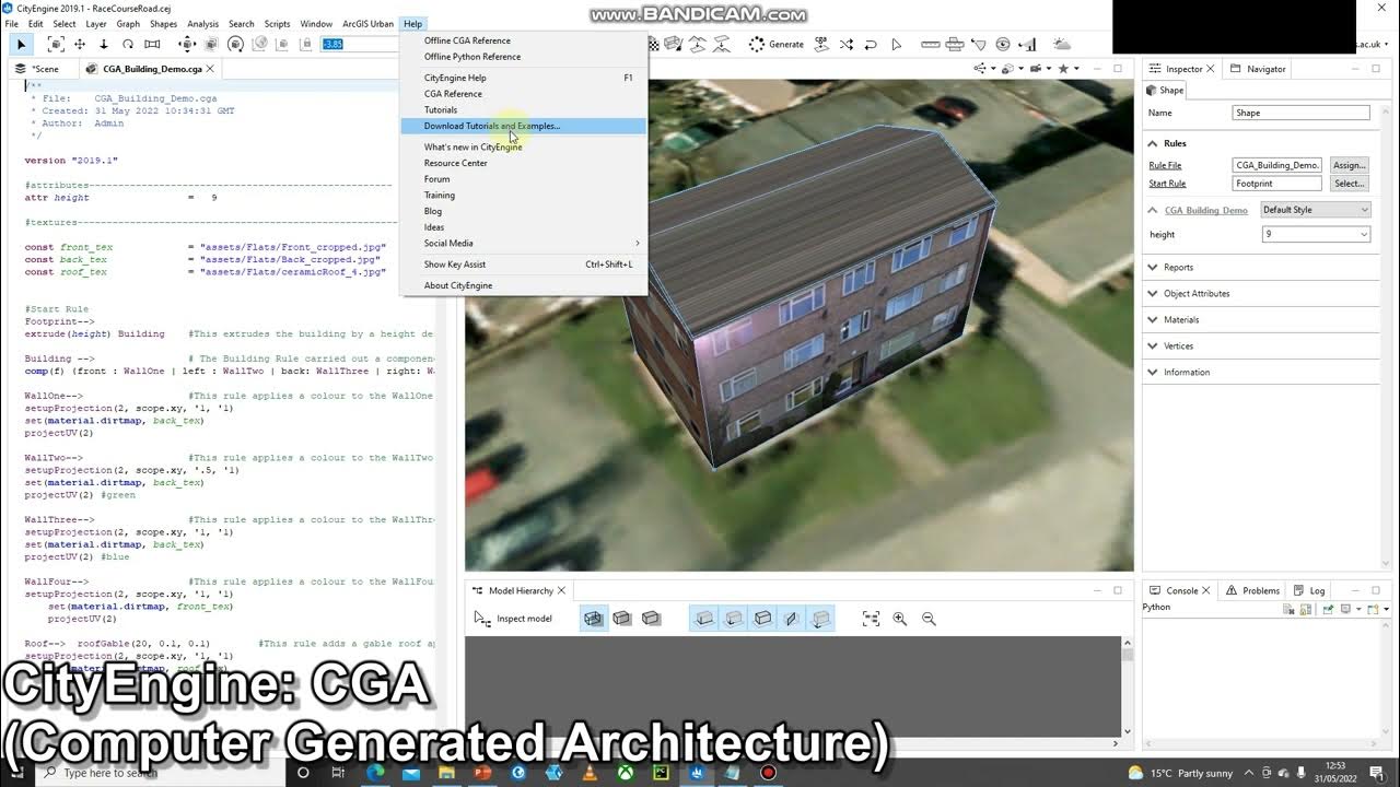 CityEngine: CGA Part1 - Resources - YouTube