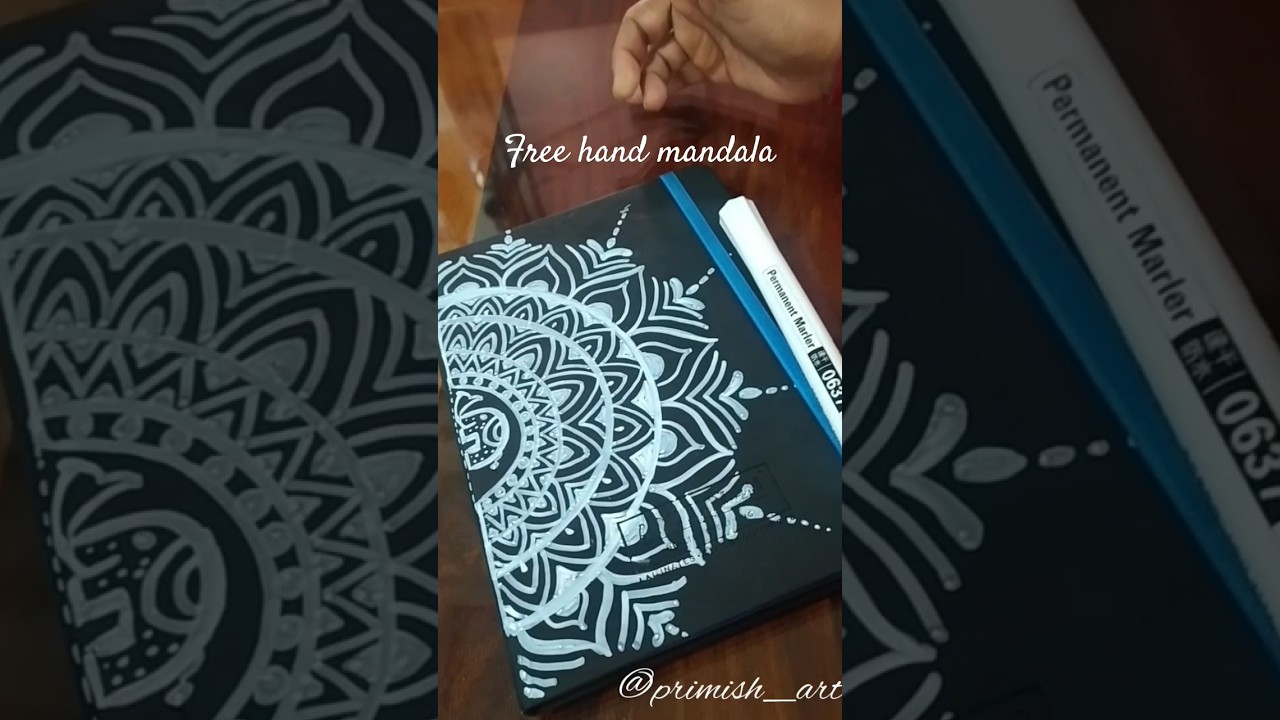 free hand mandala practice #mandalaart #arttutorials #mandaladrawing # ...