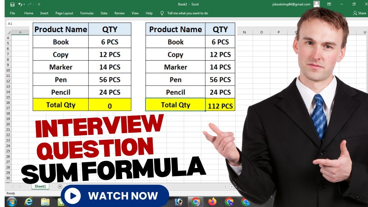 How To Add Sum Formula In Ms Excel Interview ion YouTube How To Add Sum Formula In Ms Excel Interview ion YouTube
