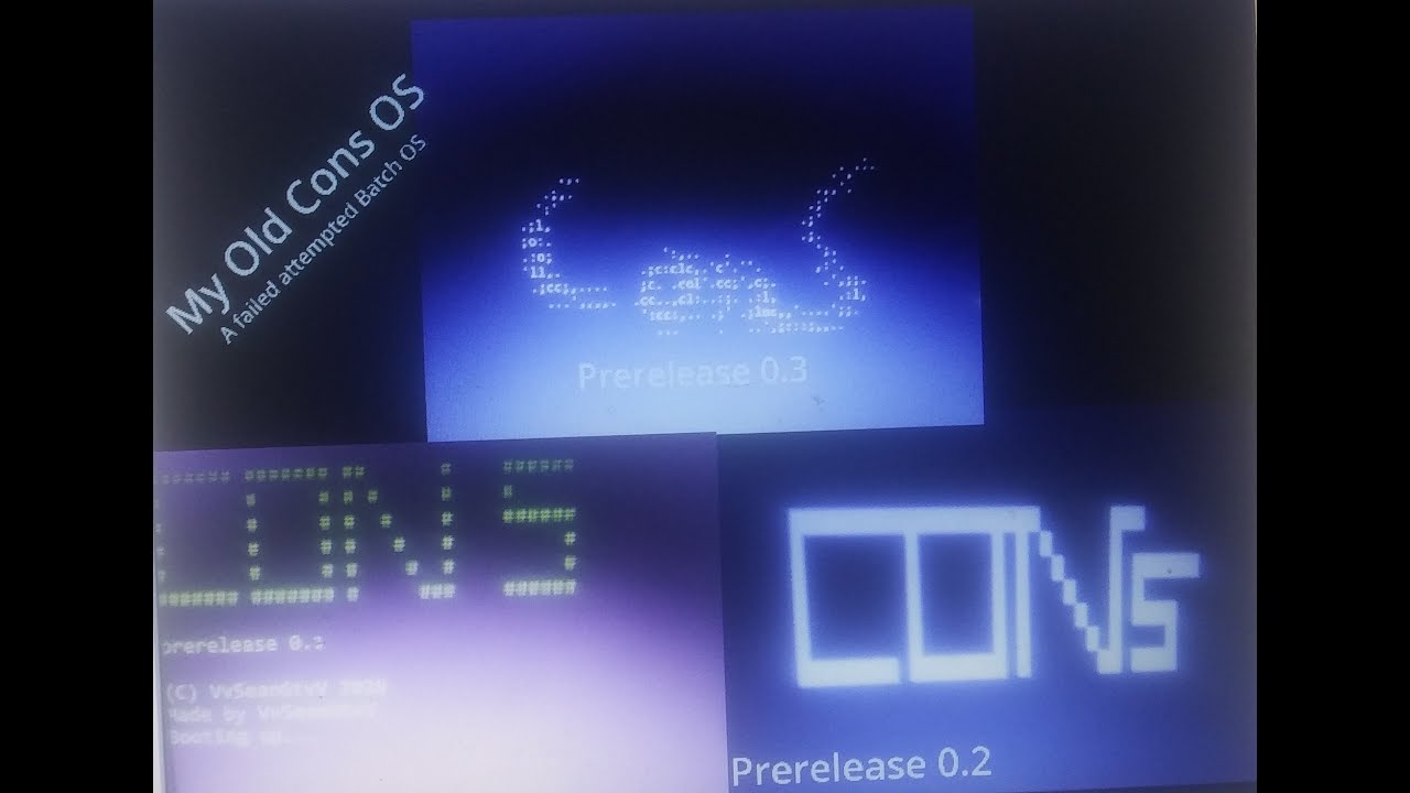 Console OS (Cons Batch OS) Evolution - YouTube