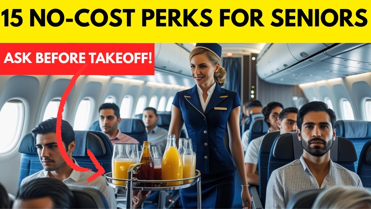 15 Free Flight Perks Seniors Often Miss on Airlines || Air Travel Hacks ...