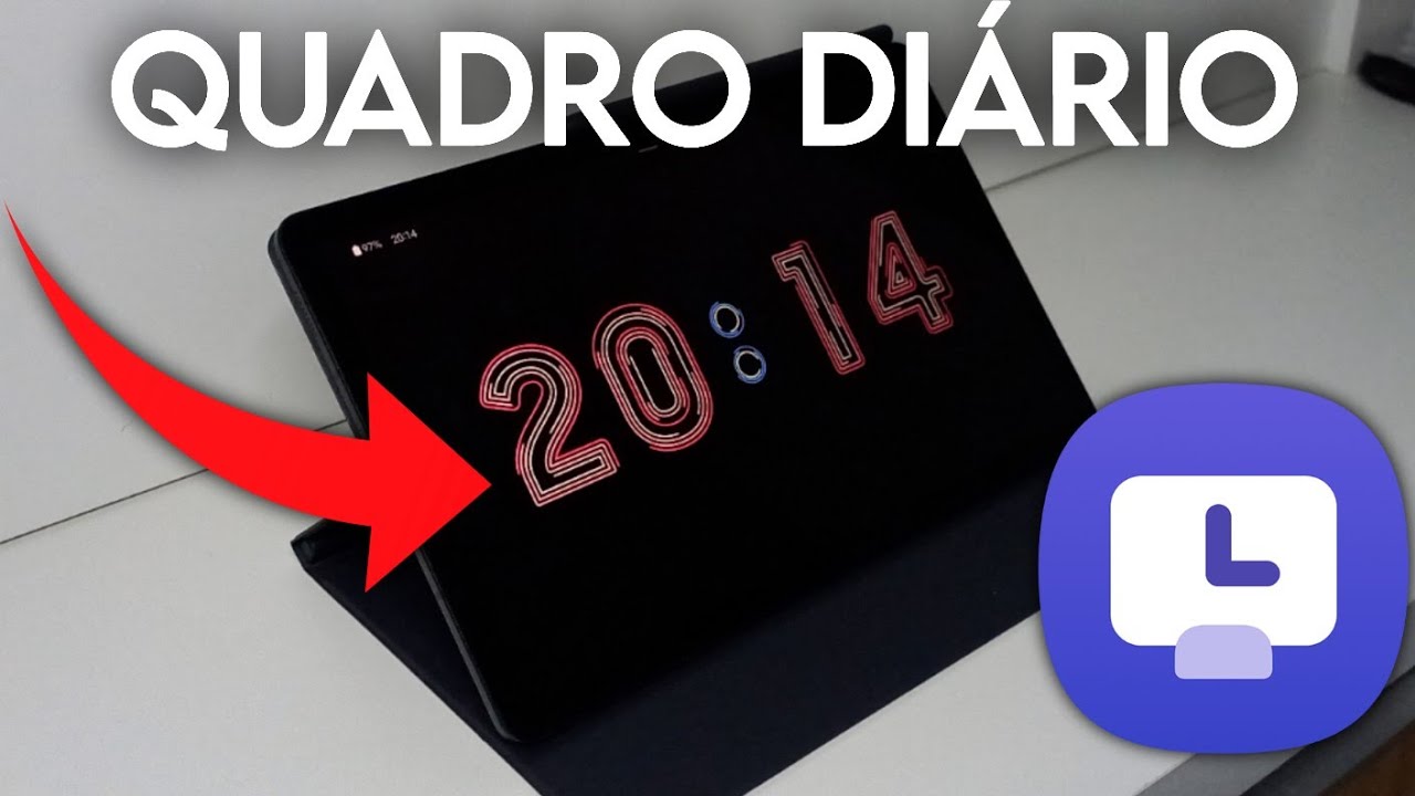 COMO USAR O QUADRO DIARIO NO SEU TABLET '''tela de descanço'' - YouTube