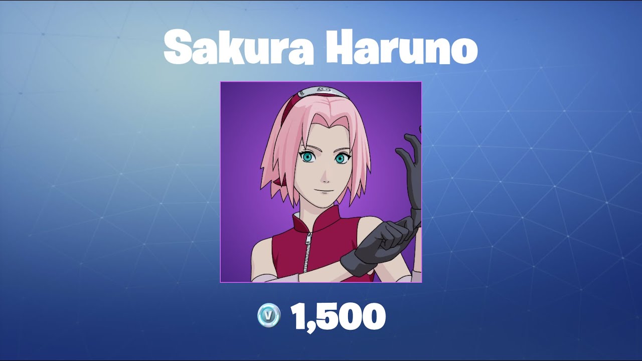 Sakura Haruno Fortnite Outfit Skin Youtube