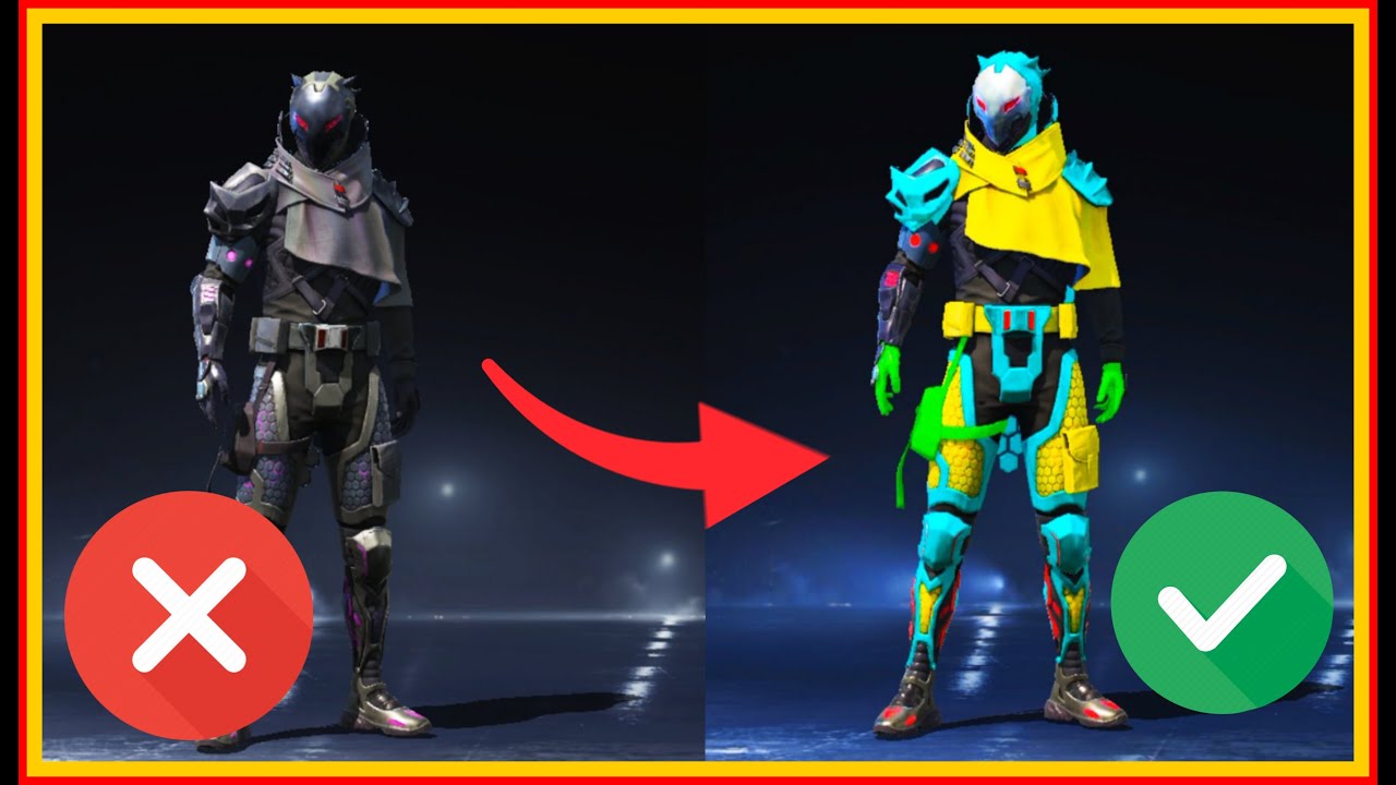 Bgmi A1 100 RP Outfit Colour Combination | Specter Slayer Set Level 3 ...