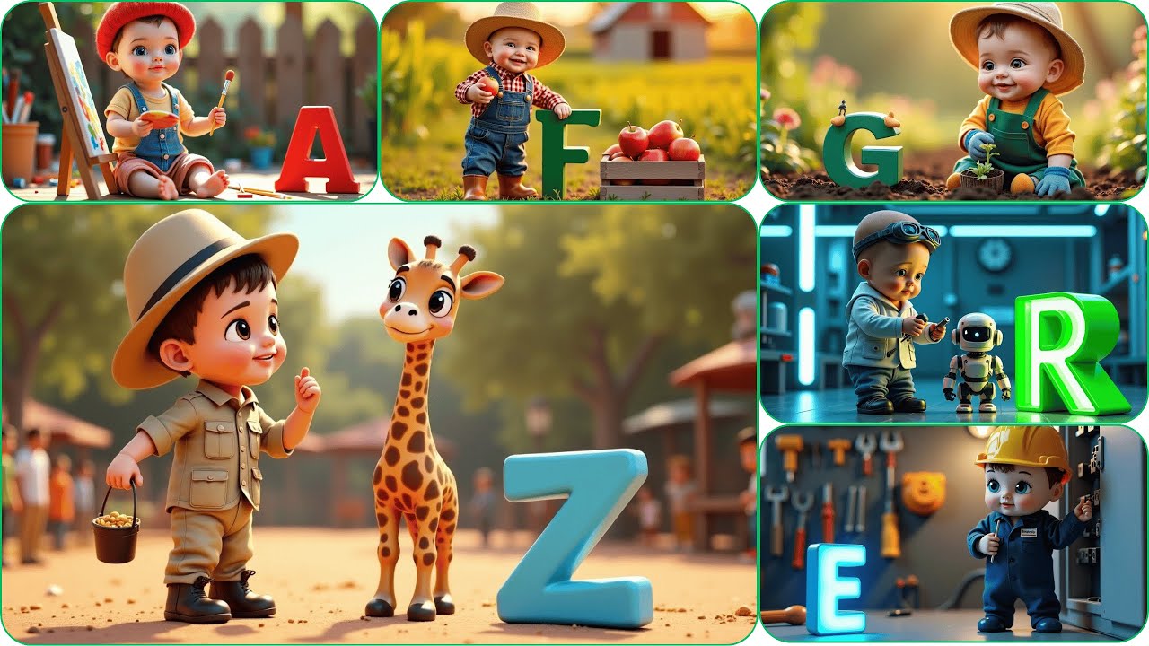 Learn Jobs A to Z – Fun ABC Phonics Song! 🎤👨‍🏭 103 01 - YouTube