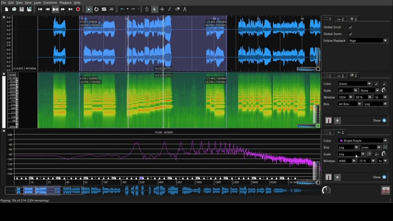 Trumpet partials in Sonic Visualizer - YouTube