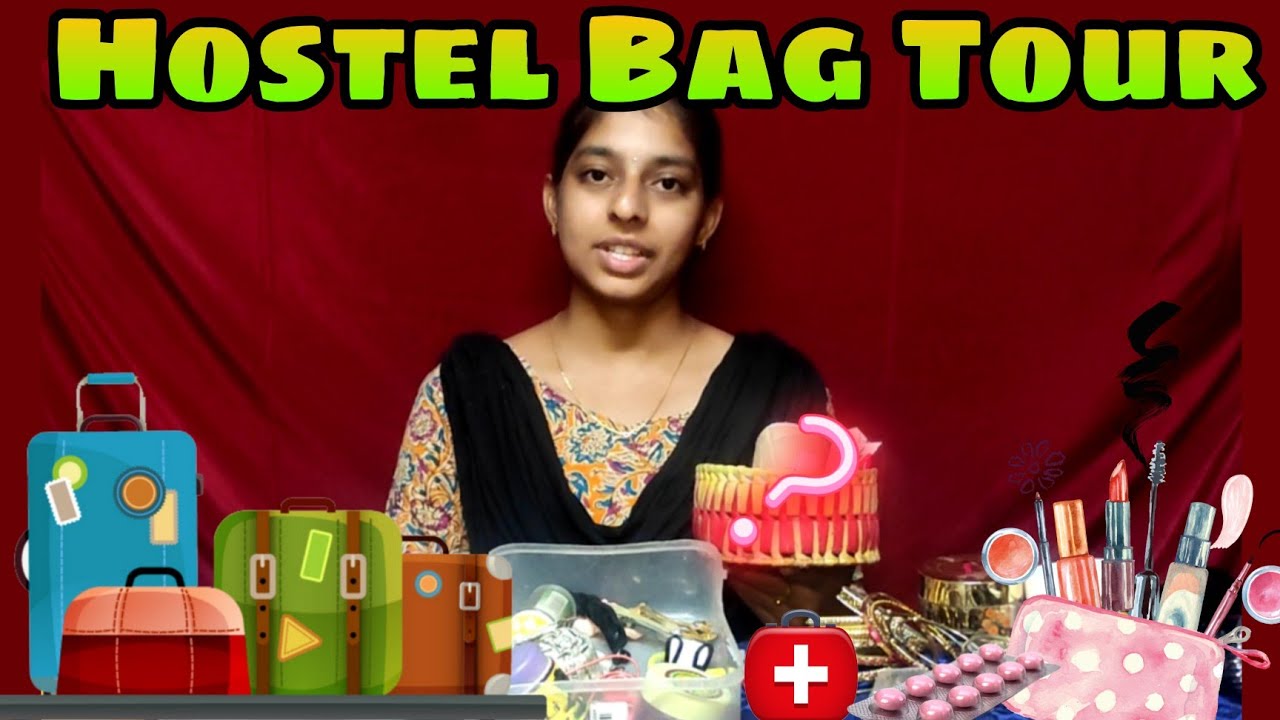 Things to Carry for Hostel | My Hostel Bag Tour | Hostel Essentials ...