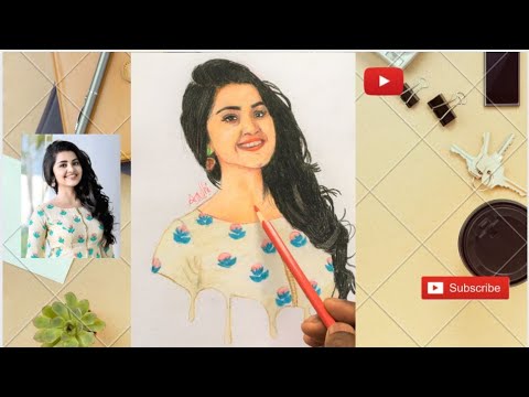"Anupama parameswaran" Pencil Drawing|| lovely Indian actress girl ...