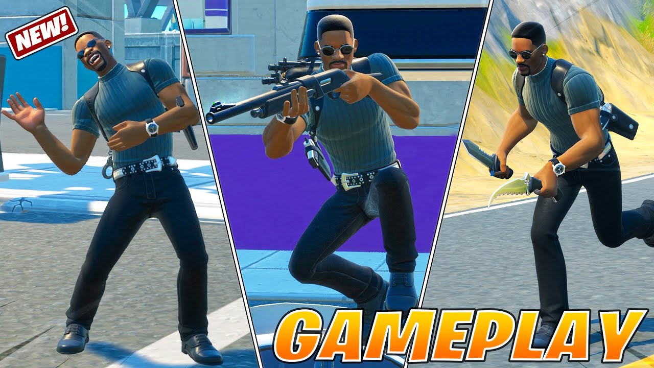 *NEW* Mike Lowrey Skin(Will Smith) Gameplay! Fortnite - YouTube