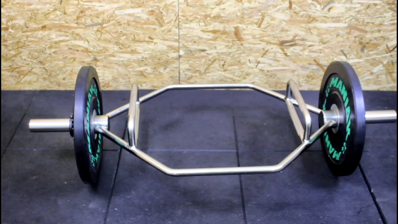 Barra hexagonal Maniak Fitness hex bar - YouTube