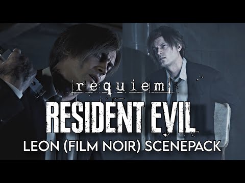 Leon (Film Noir & apocalypse filter) scenepack (4k) Resident Evil Requiem 