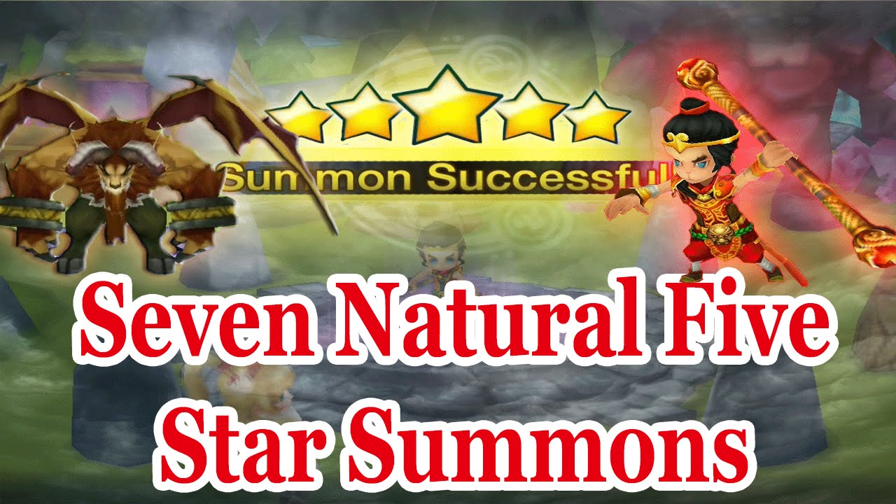 Summoners War: 7 Natural 5 Star Summons!!! - YouTube