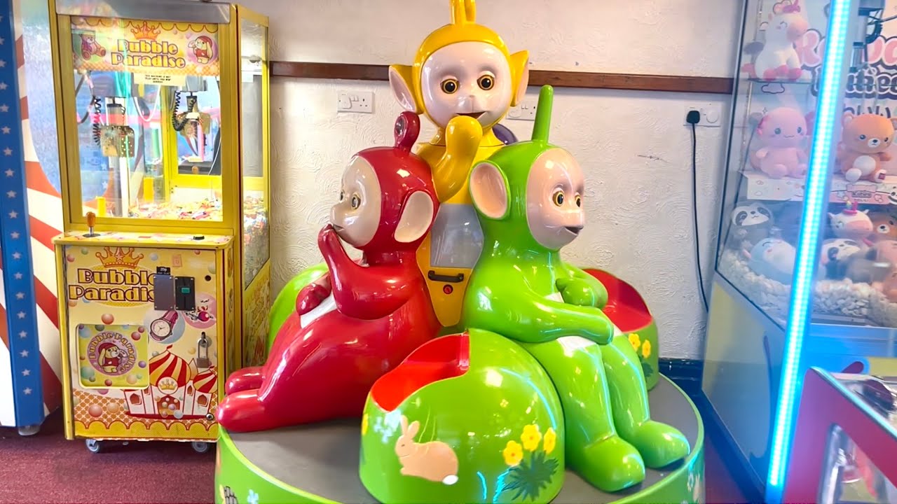 Amutec Teletubbies Carousel Coin Operated Kiddie Ride - YouTube
