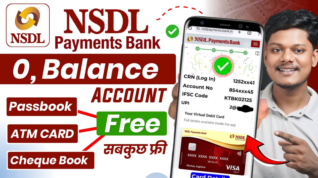 Nsdl Payment Bank Account Opening Online | Nsdl Payment Bank Zero ...