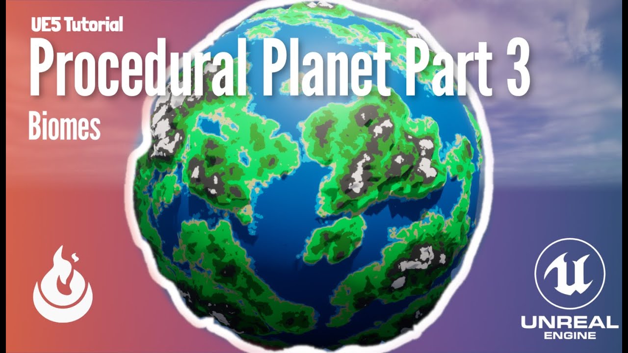 Unreal Engine 5 | Procedural Planet Generation Part 3: Biomes - YouTube