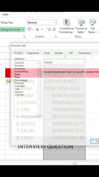 Excel Interview Question Formula#excel #shorts #excelinterview #viralvideos #youtubeshorts - YouTube