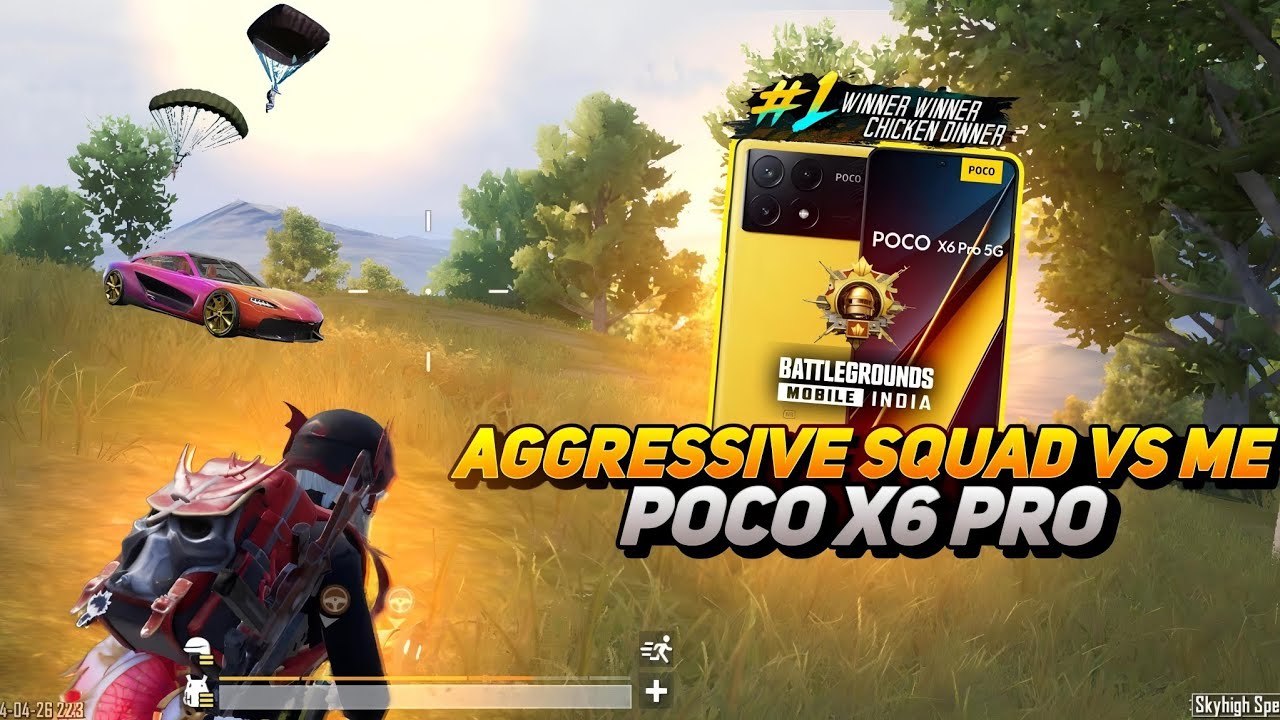 AGGRESSIVE SQUAD🆚 ME 😈💥- POCO X6 PRO 💛 DIMENSITY 8300 ULTRA ( SMOOTH ...