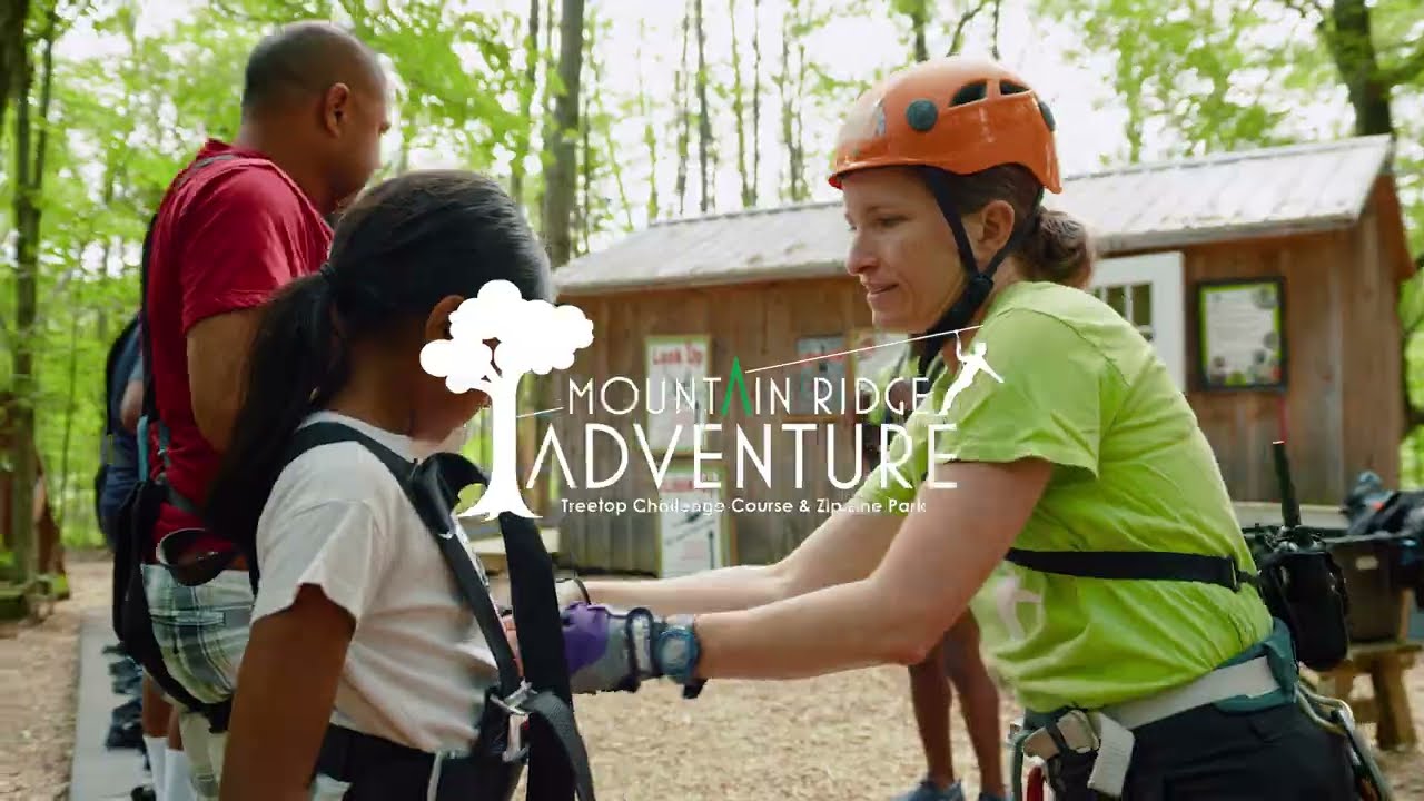 Mountain Ridge Adventure Treetop Challenge Course & Zipline Park - YouTube