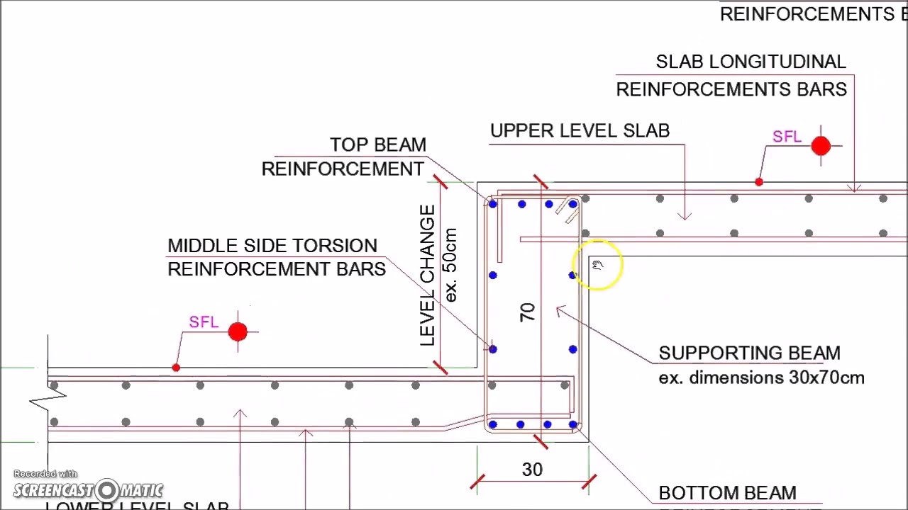 42 Reinforced Concrete Slab Level Change Detail - YouTube