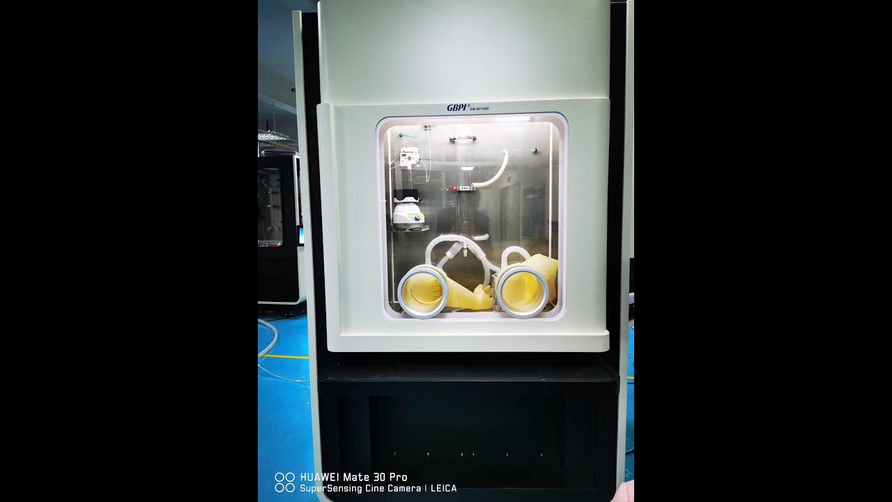 GBPI Mask Bacteria Filtration Efficiency Tester Operating - YouTube