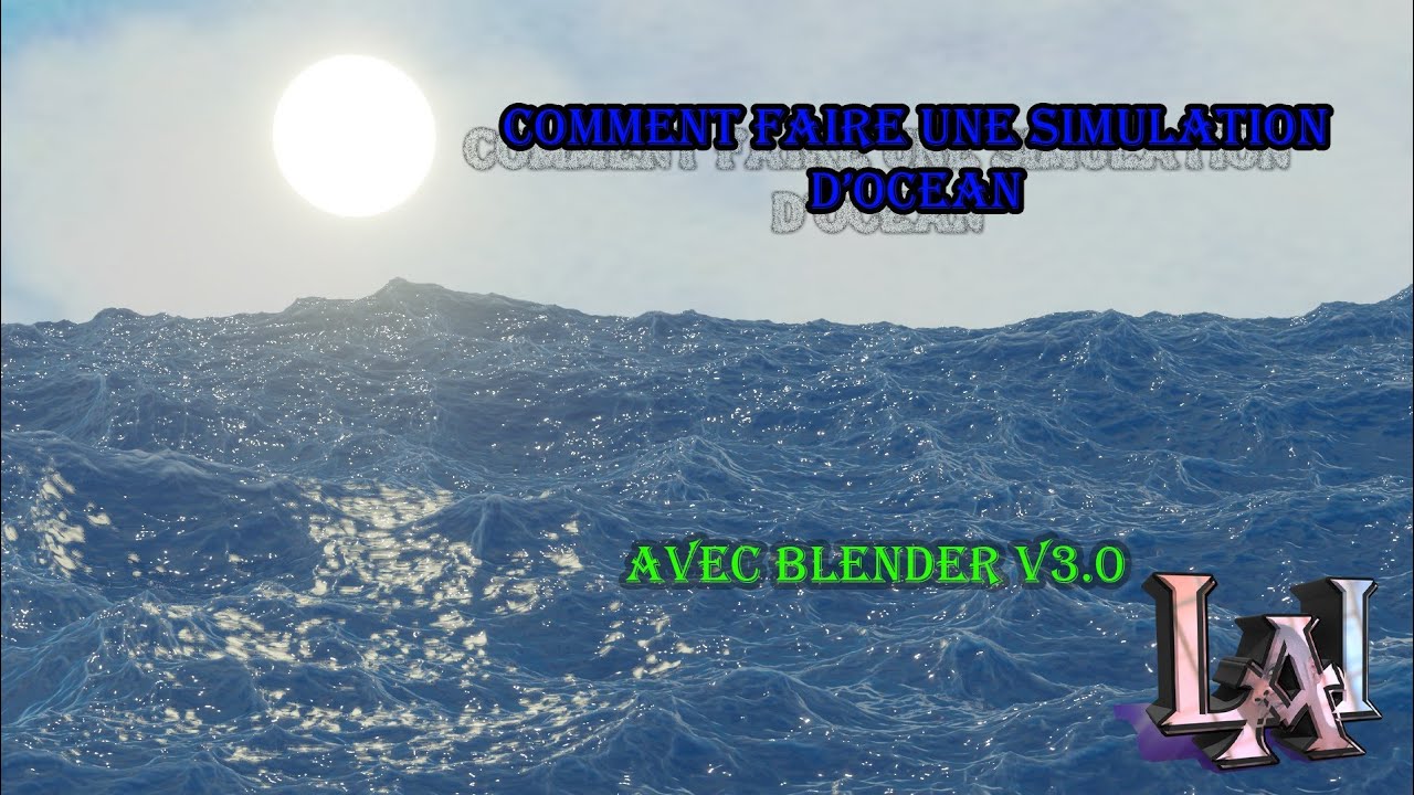 Faire une simulation d'Ocean avec blender v2.83(Making of Blender,Tuto ...
