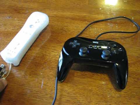 Accesorios .Wii Pro Control clasico - YouTube