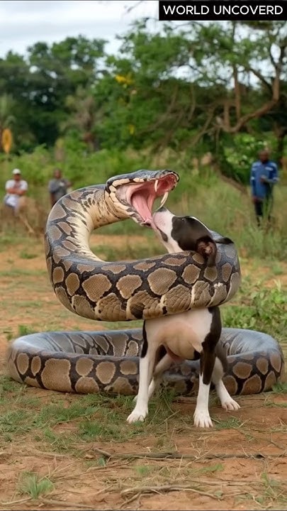 Massive Python vs Pitbull Dog! Unbelievable Rescue Caught on Camera # ...