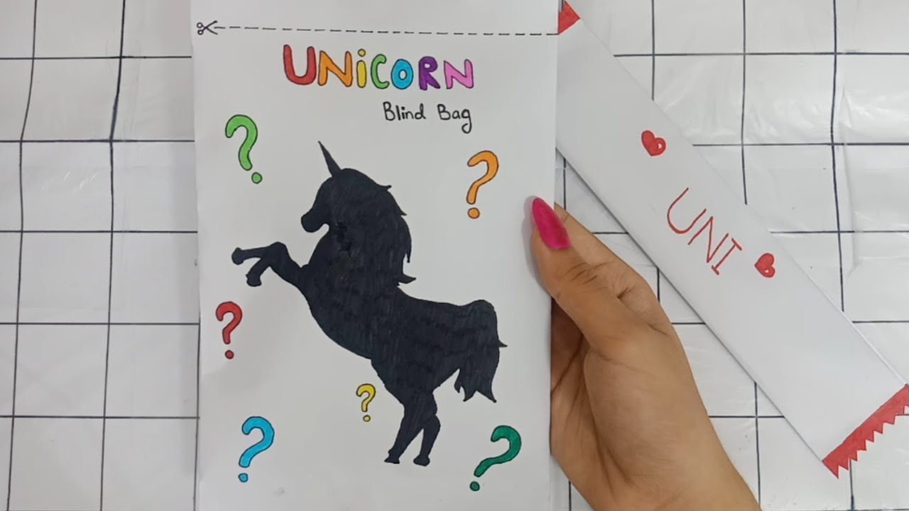 Unicorn Blind Bag 🎠 ASMR / Satisfying unboxing paper blind bag / Sleepy ...