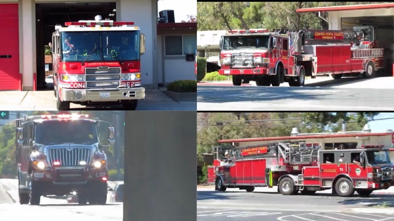 Contra Costa County Fire-Rescue ENGINE 302, ENGINE 2, TRUCK 1 ...