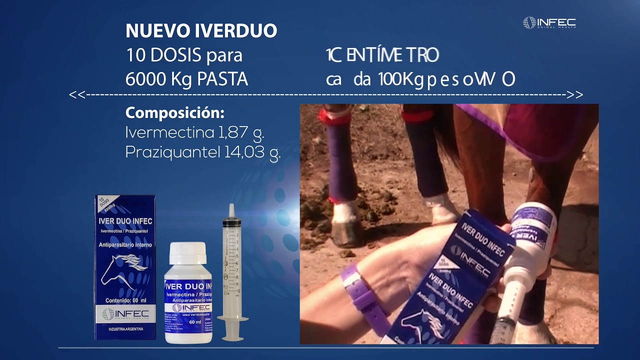 LINEA Antiparasitarios Equinos Laboratorios INFEC - YouTube