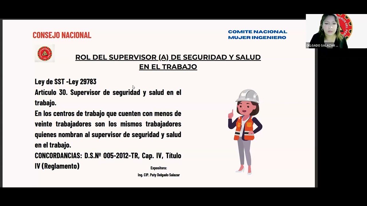 Sesión 4: Rol del Supervisor en la Seguridad y Salud en el Trabajo ...