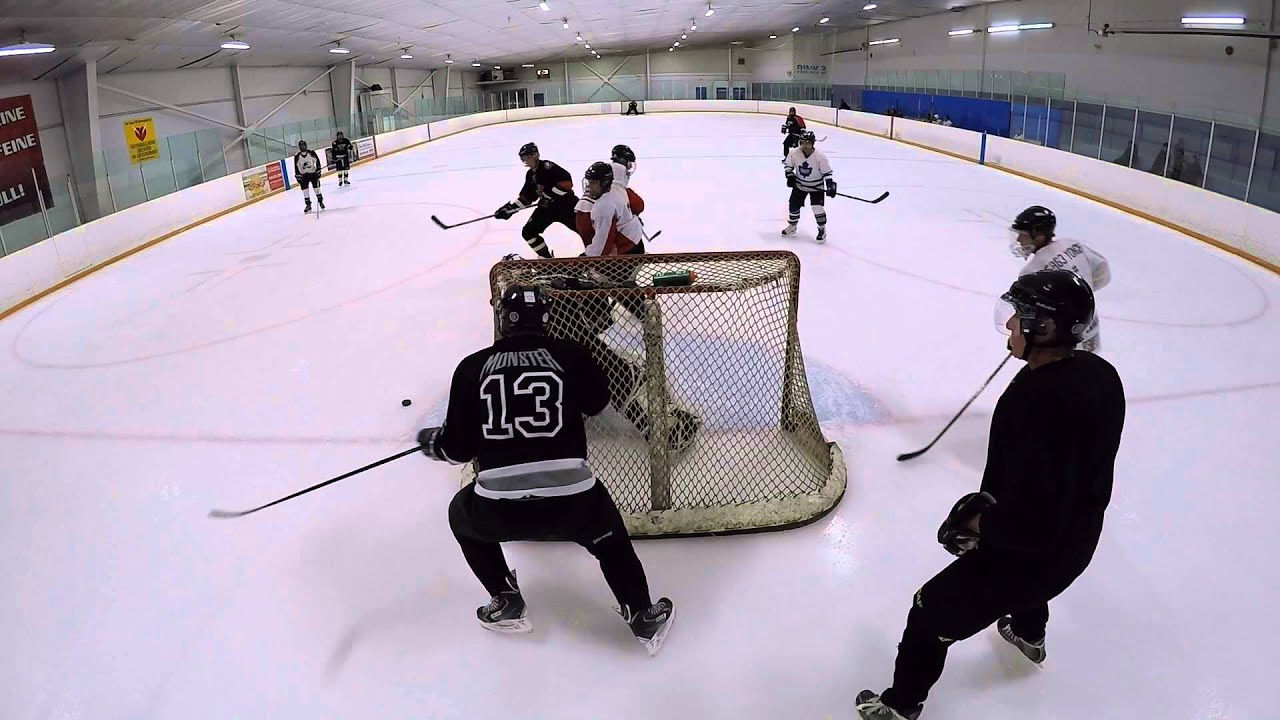 Hockey goalie cam GoPro Jan 13/16 @ Chesswood Arena - YouTube