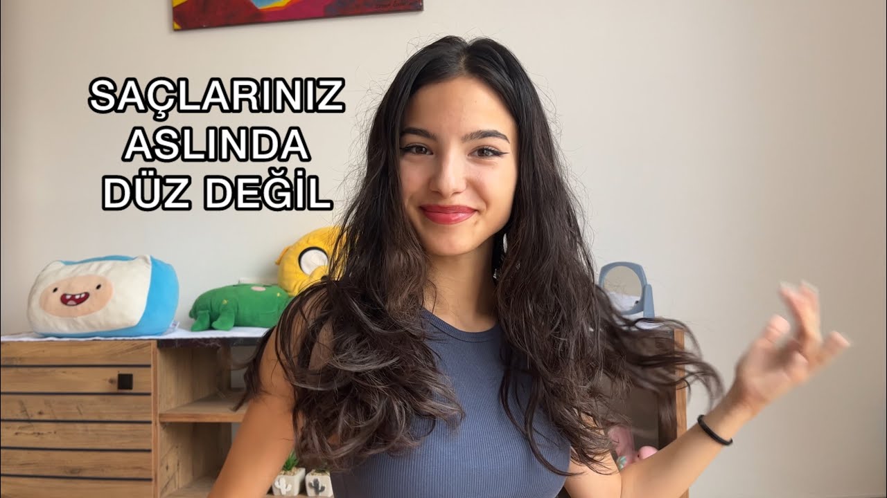 SAÇLARINIZ ASLINDA DÜZ DEĞİL / SAÇIMI ŞEKİLLENDİRİYORUM - YouTube