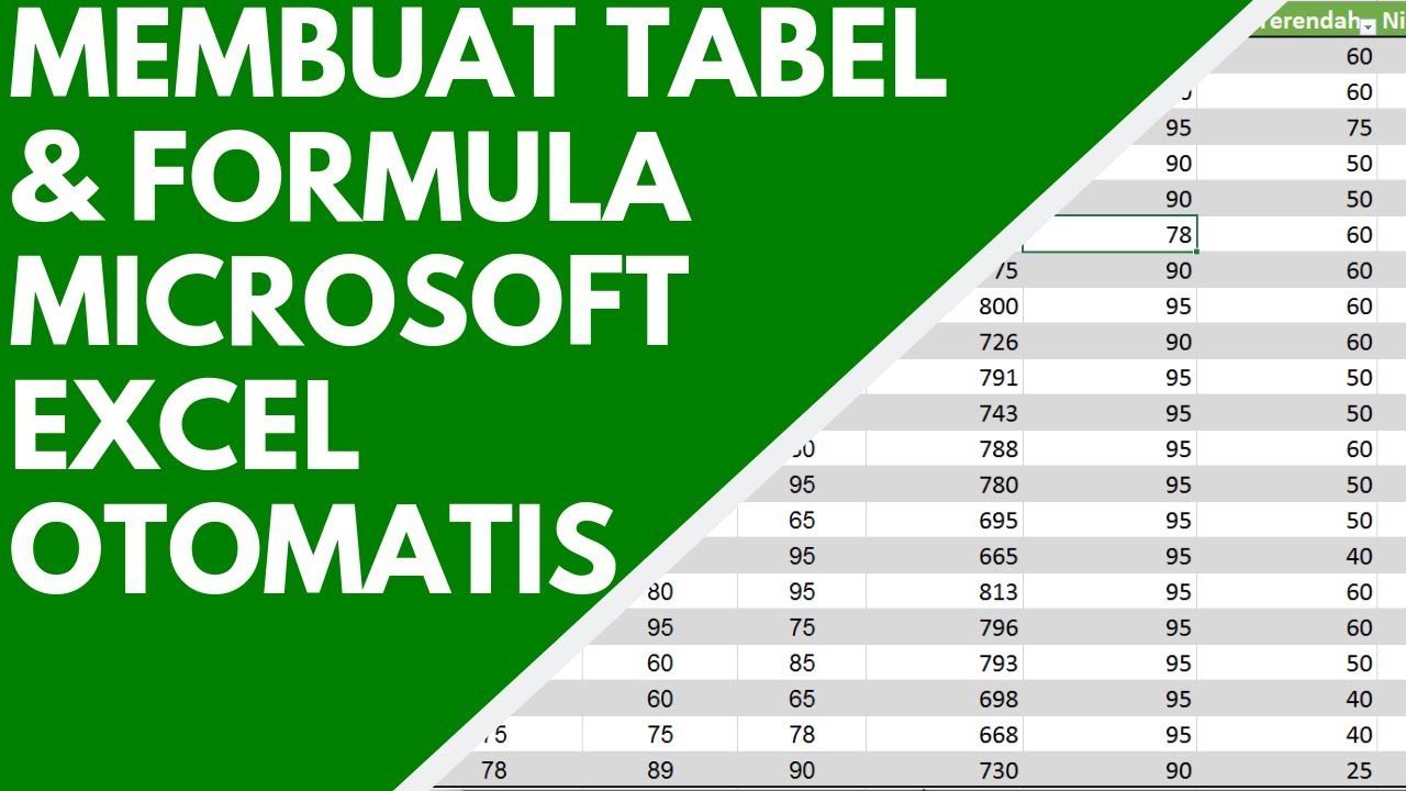 MEMBUAT TABEL DAN RUMUS (FORMULA) OTOMATIS DI MICROSOFT EXCEL - TEACH ...