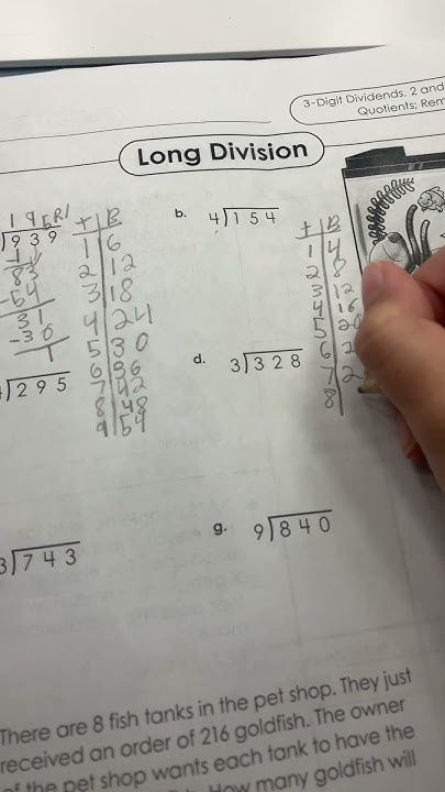 How to do a long division problem - YouTube