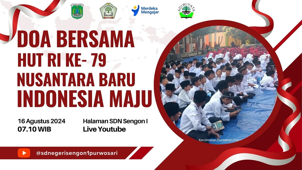 Doa Bersama HUT RI Ke 79 Nusantara Baru Indonesia Maju - YouTube