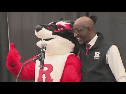 Rutgers-Newark unveils new mascot and apparel collaboration - YouTube