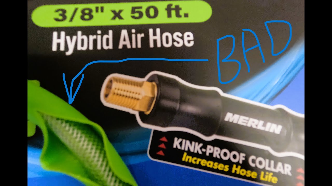 Harbor Freight Merlin Hybrid Air Hose Review - Not Good! - YouTube