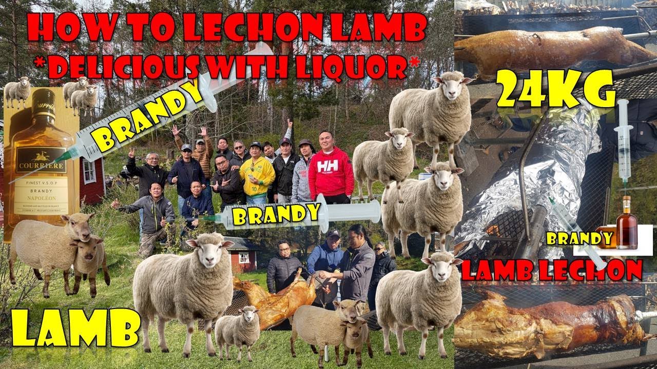 How to Lechon LAMB with ALCOHOL ''Alcohol Pangpalambot at Pangpasarap ...
