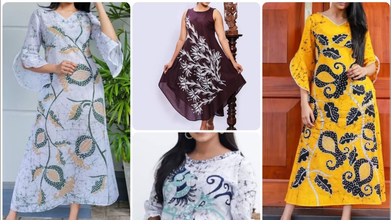 තරුණියන්ට ලස්සන බතික් ගවුම් මෝස්තර 2022|beautiful bathik frock designs ...