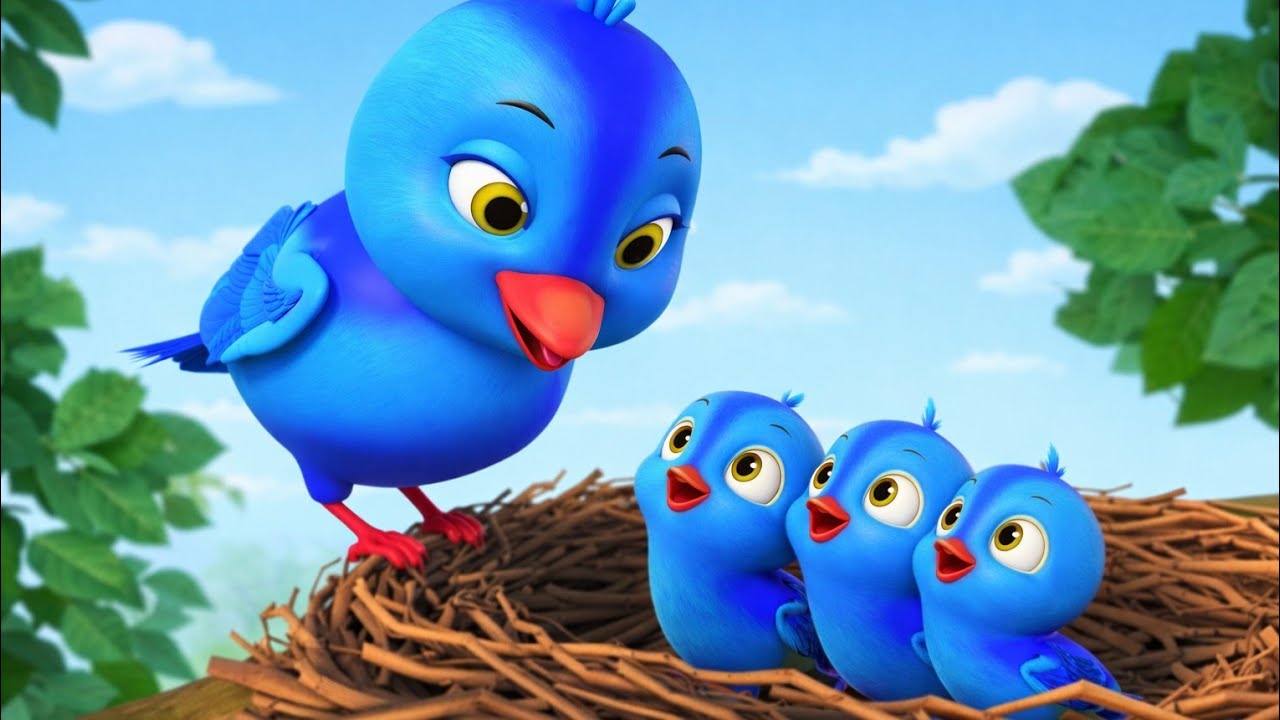 Chidiya rani - The Wise Little Bird rhyme for Toddlers by Krishnatoon ...