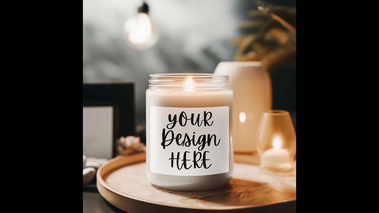 Using your Candle Mockup with smart object layer in Photopea.com - YouTube