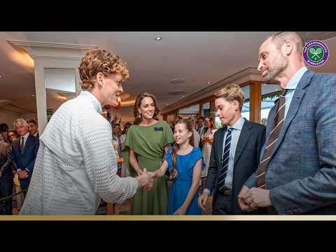 Champion Jannik Sinner meets Their Royal Highnesses The Prince & Princess of Wales | Wimbledon 2026
