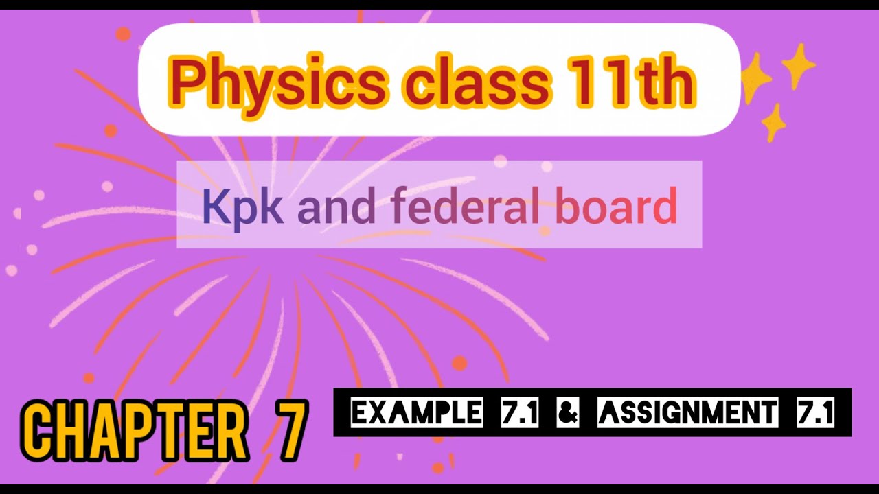 Physics Class 11th Example 7 1 Assignment 7 1 Kpk Board Example 7 1 physics-class-11th-example-7-1-assignment-7-1-kpk-board-example-7-1