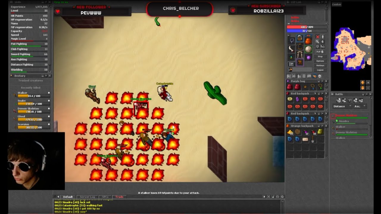 [Tibia] Tibiascape deaths/content! - YouTube