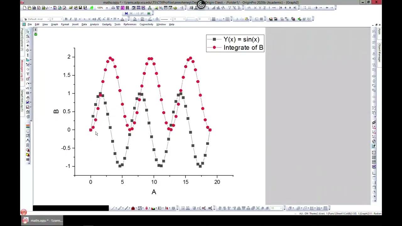 Differentiation and Integration in OriginPro - YouTube