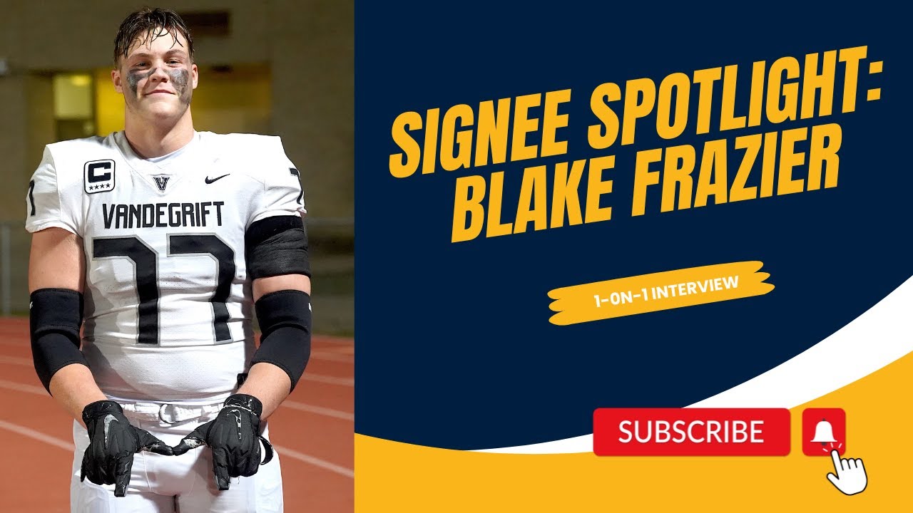 LEGACY OT Blake Frazier on following in his father's footsteps and ...