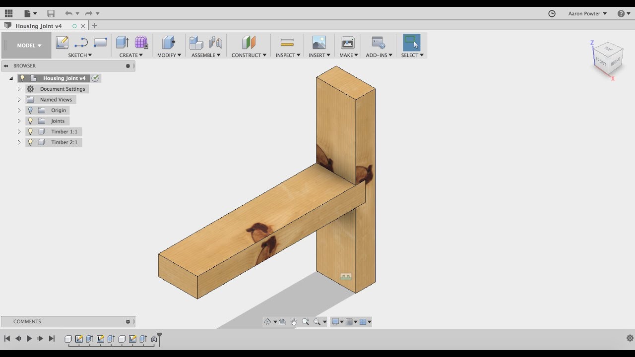 Fusion 360 Housing Joint - HTC Tech10 - YouTube