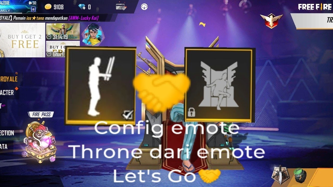 (Req Subscriber) Config Emote Throne dari Emote Lets'Go - YouTube