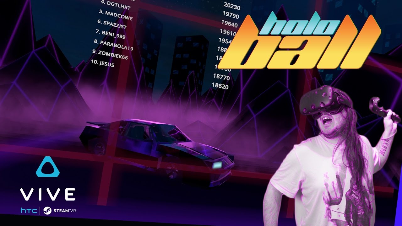 Tron Meets Pong | HoloBall | HTC Vive - YouTube